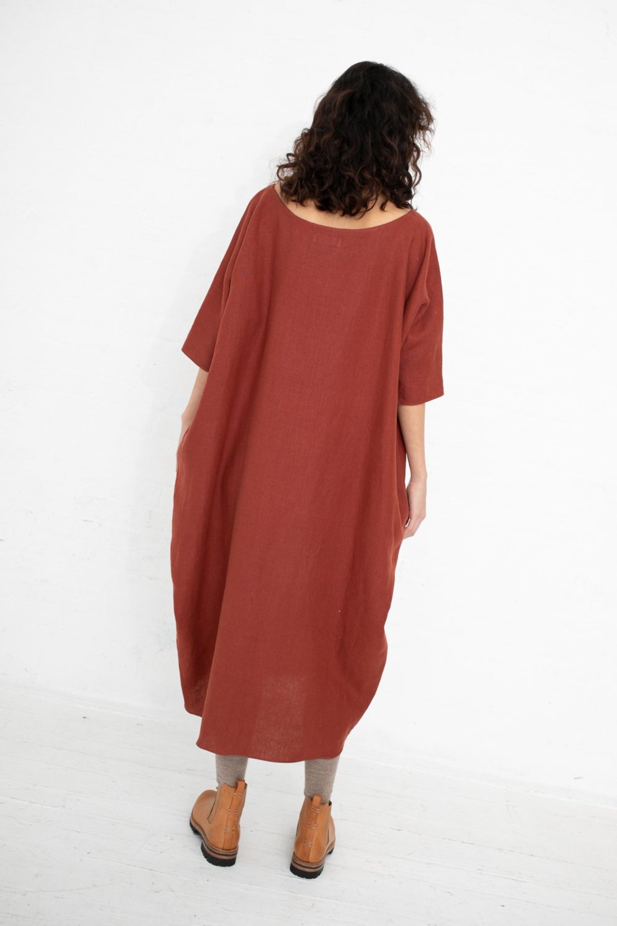 Rachel Craven Long Cocoon Dress - Rust | Garmentory