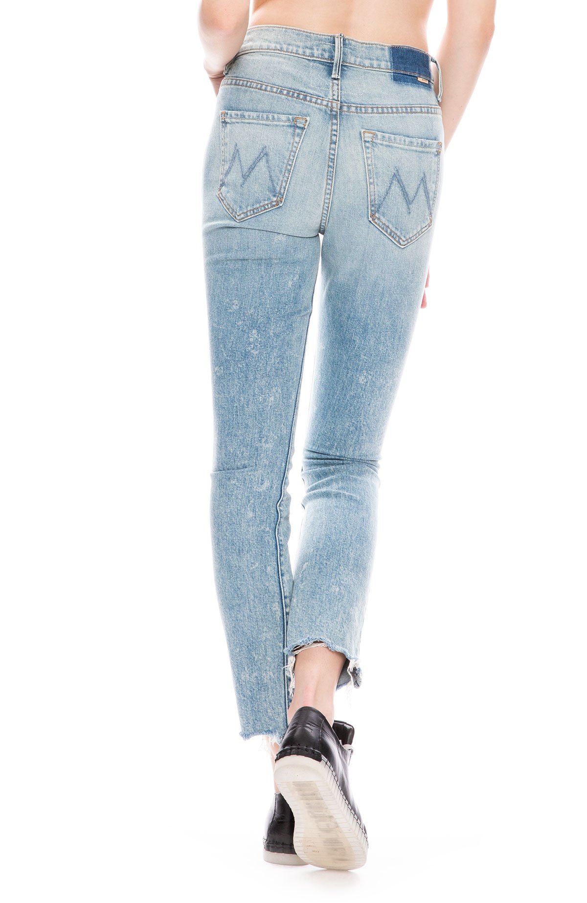 Mother Denim Stunner Ankle Chew Jean - Walking On Water | Garmentory