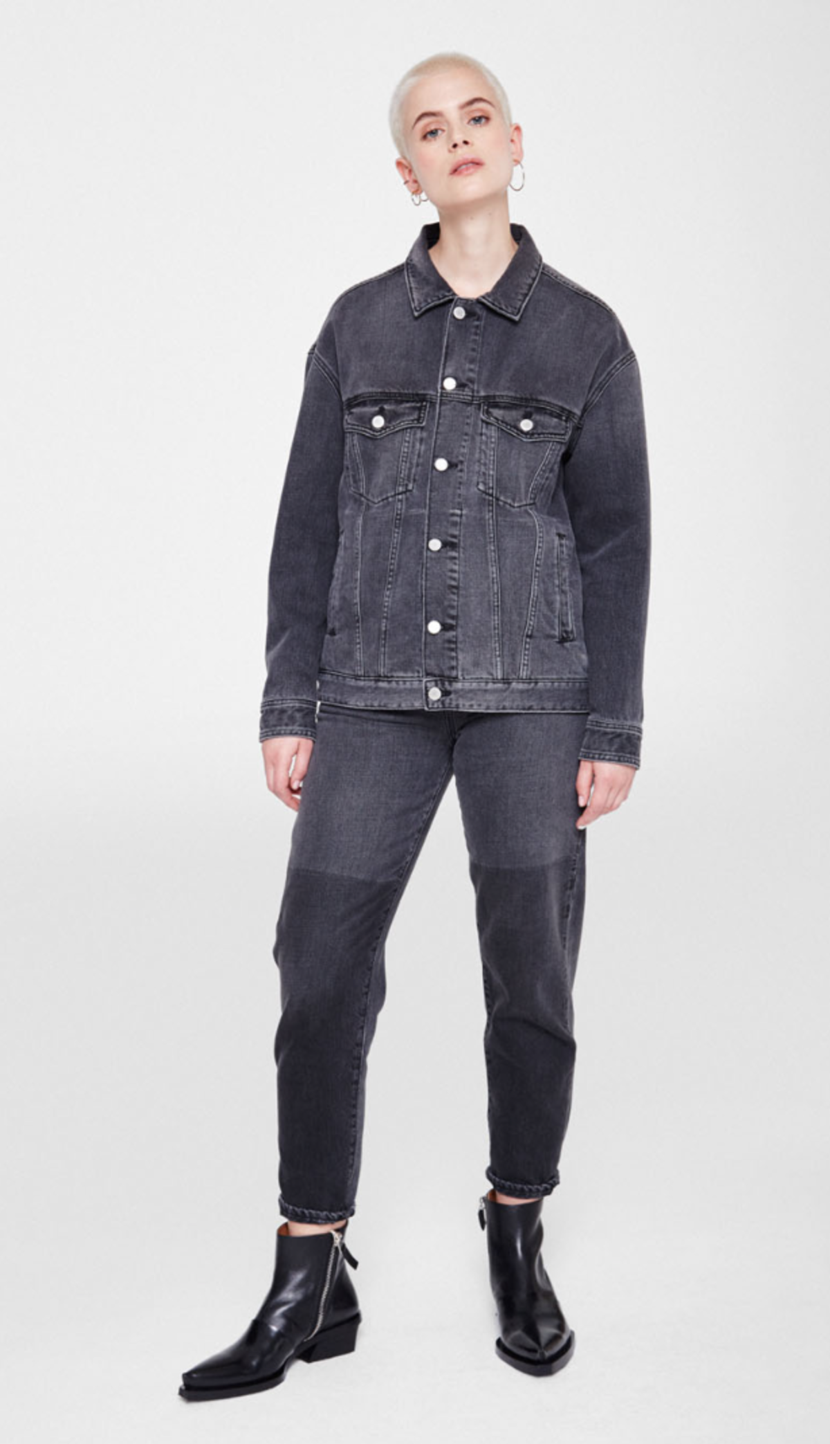 Armedangels Beda Denim Jacket - black | Garmentory