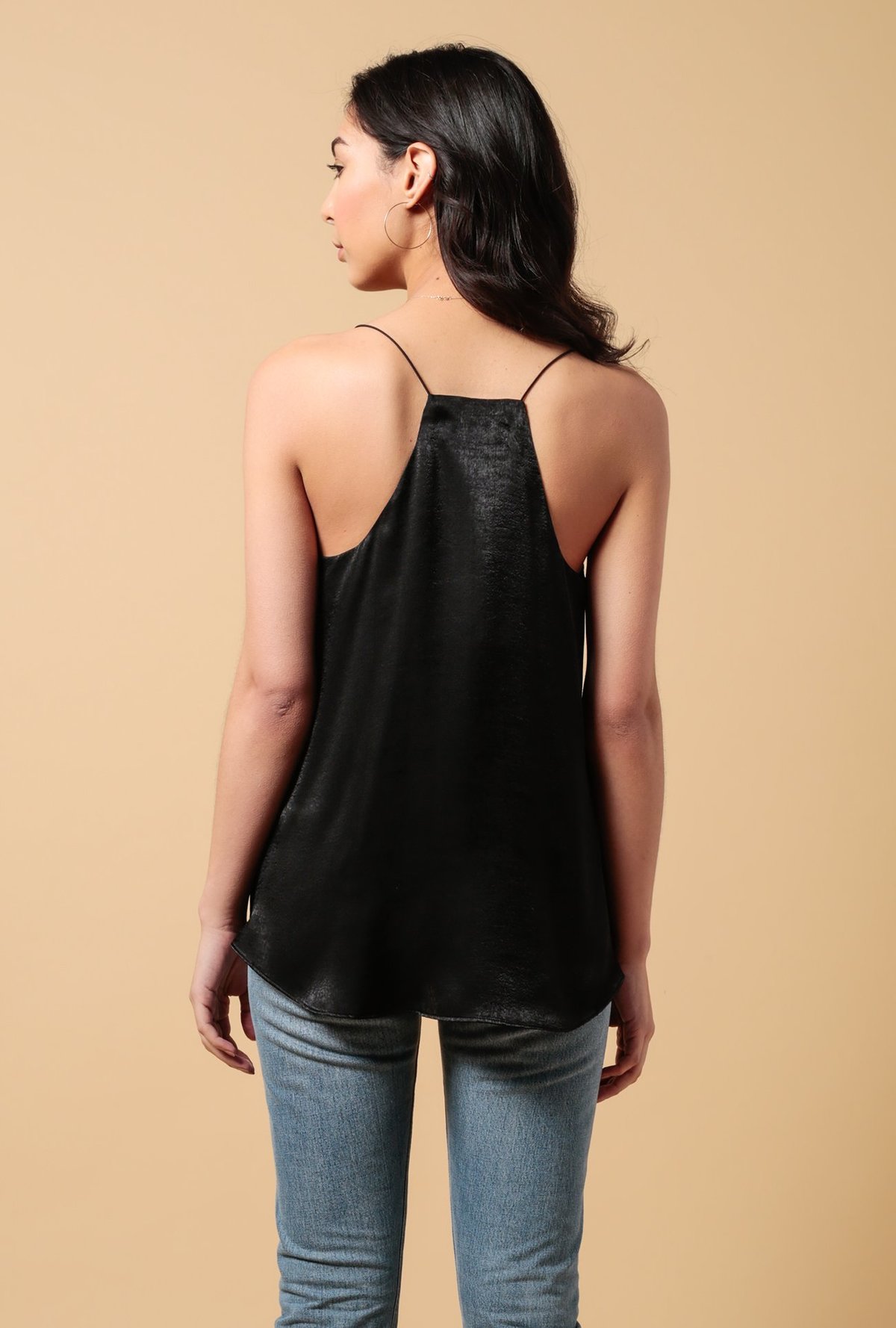 Azalea Melody Satin Cami Top - BLACK | Garmentory