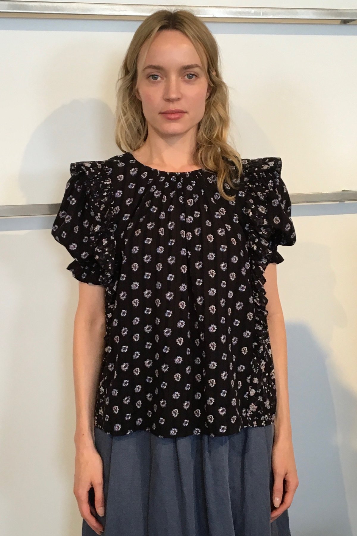 Ulla Johnson Gaia Top - MIDNIGHT | Garmentory