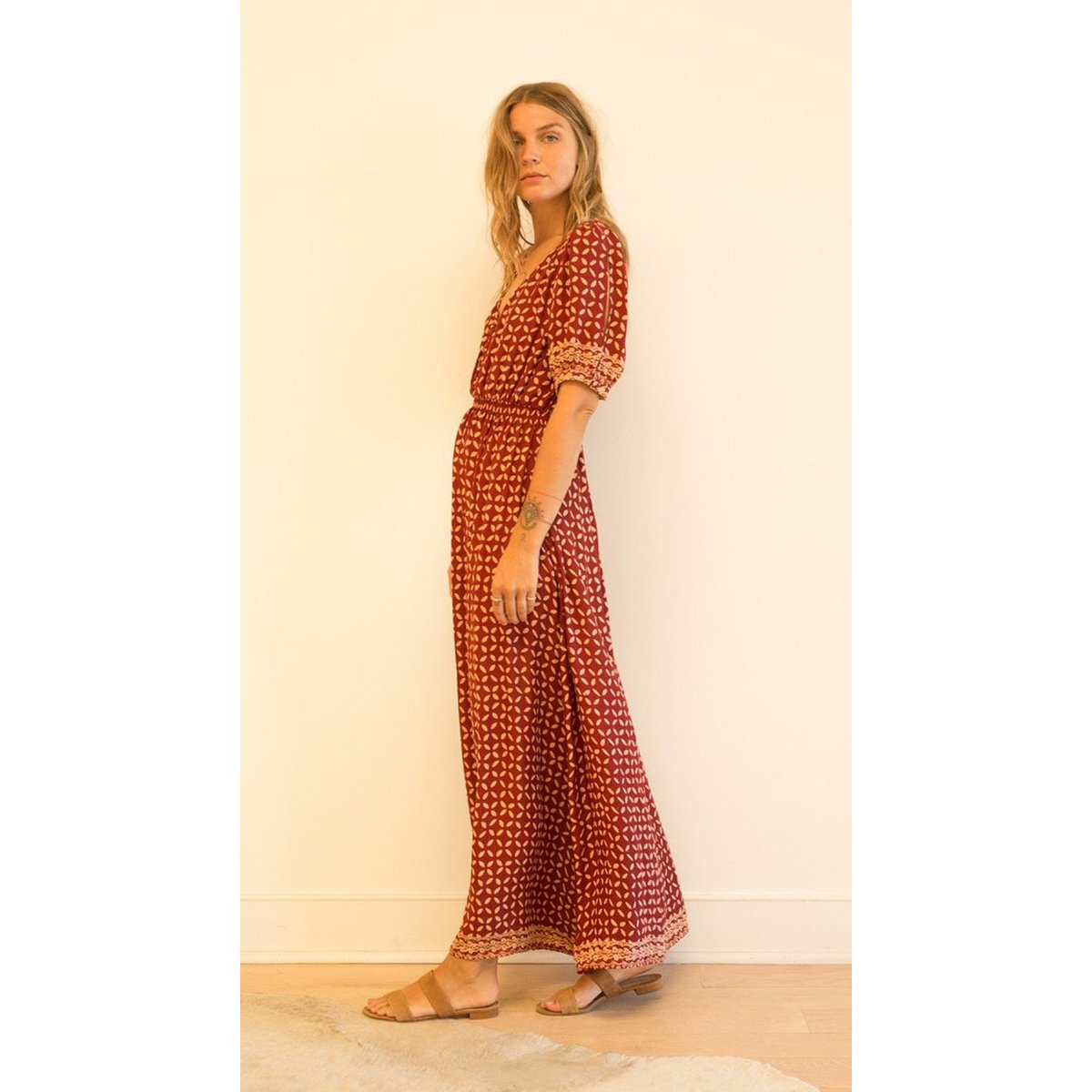 Natalie Martin Collection Laurie Dress - Sand Dollar Rust | Garmentory