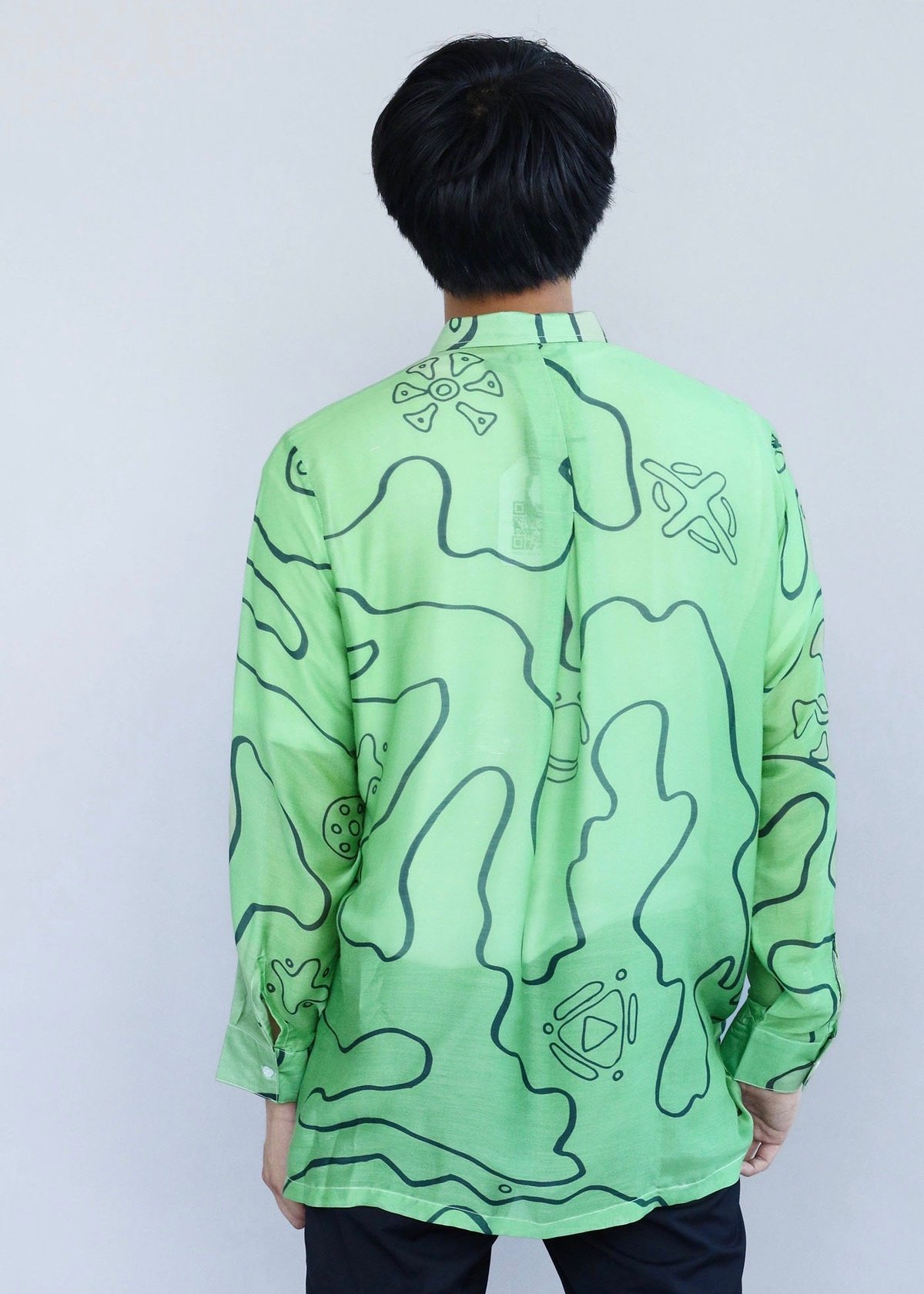 Amoeba Print Three Tiered Shirt | Garmentory