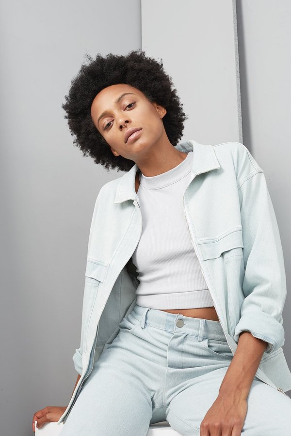 Hemsmith Asher Denim Jacket - Light Wash | Garmentory