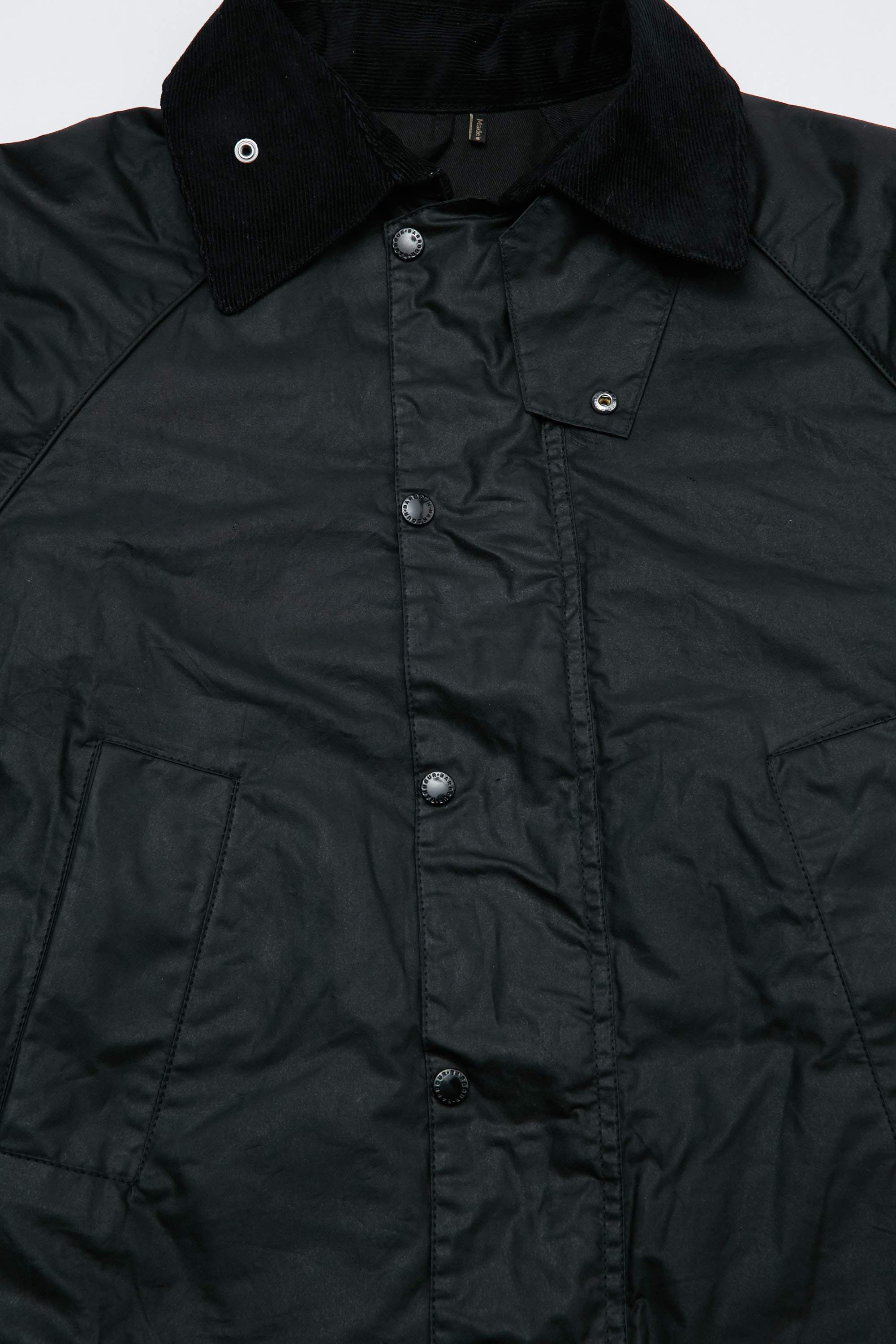 Engineered Garments x Barbour Graham Waxed Jacket - Black | Garmentory