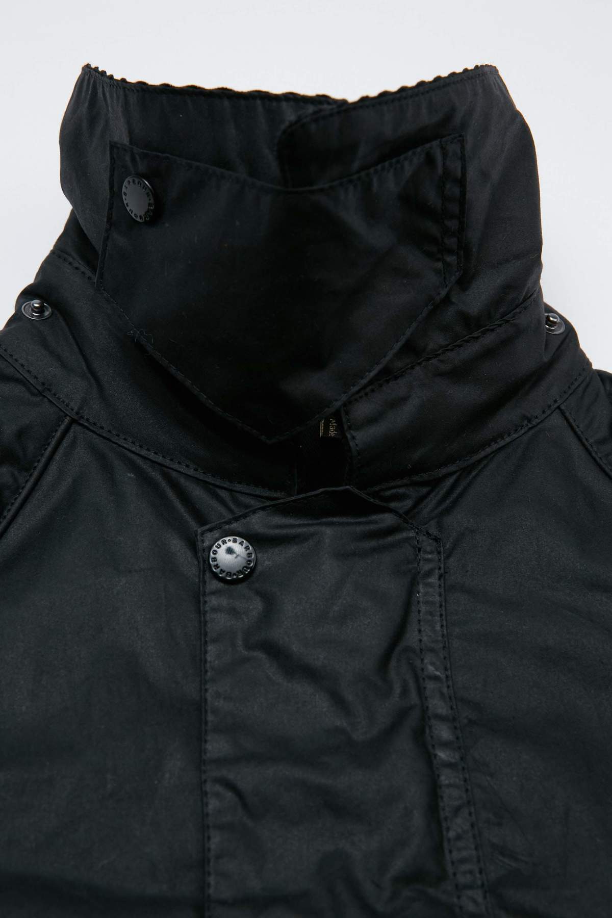 Engineered Garments x Barbour Graham Waxed Jacket - Black | Garmentory