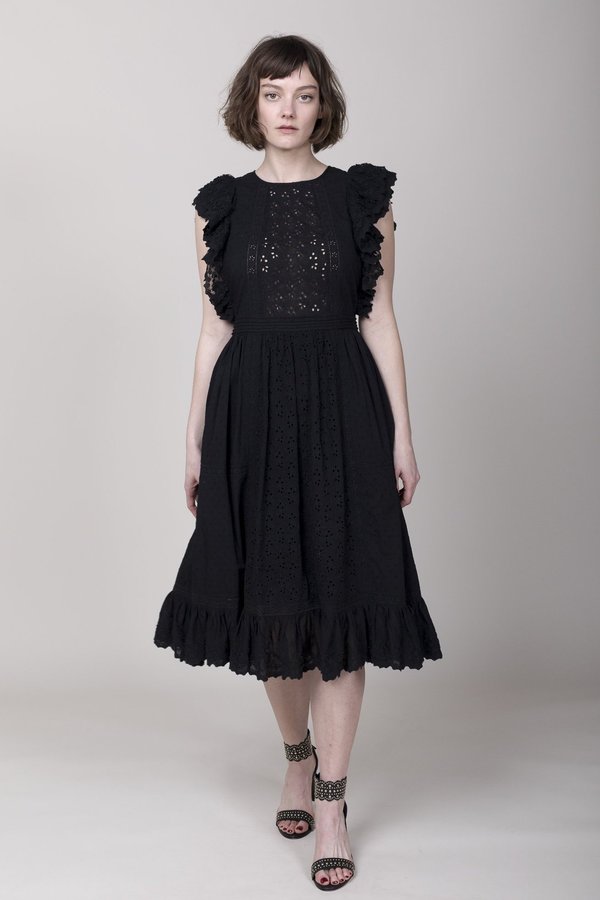 Ulla Johnson Bea Dress - Noir | Garmentory