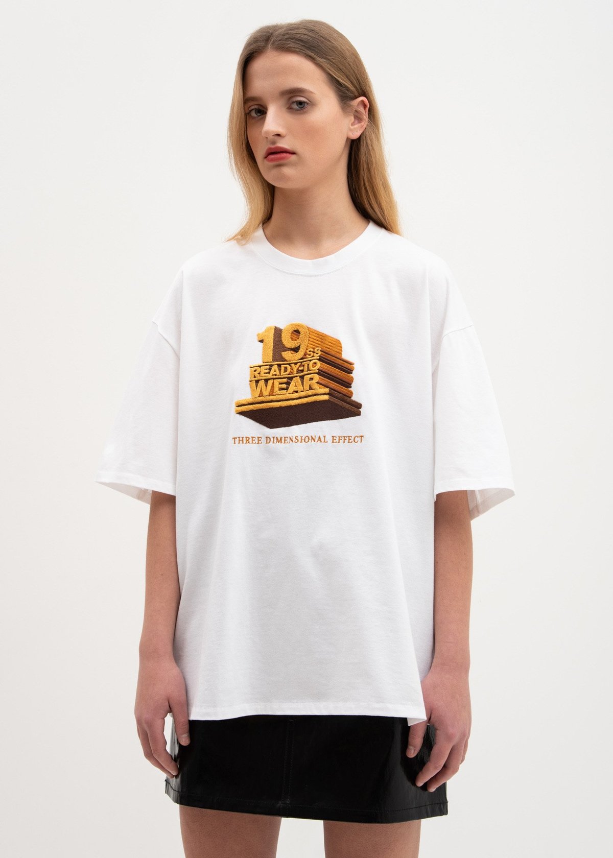 Doublet 19SS 3D Embroidery T-Shirt - White | Garmentory