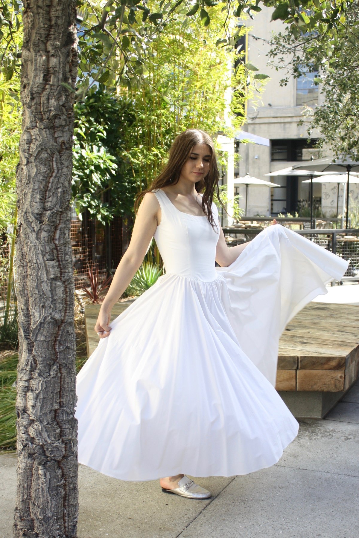 Vintage Bonnie Strauss Laced Back Dress | Garmentory