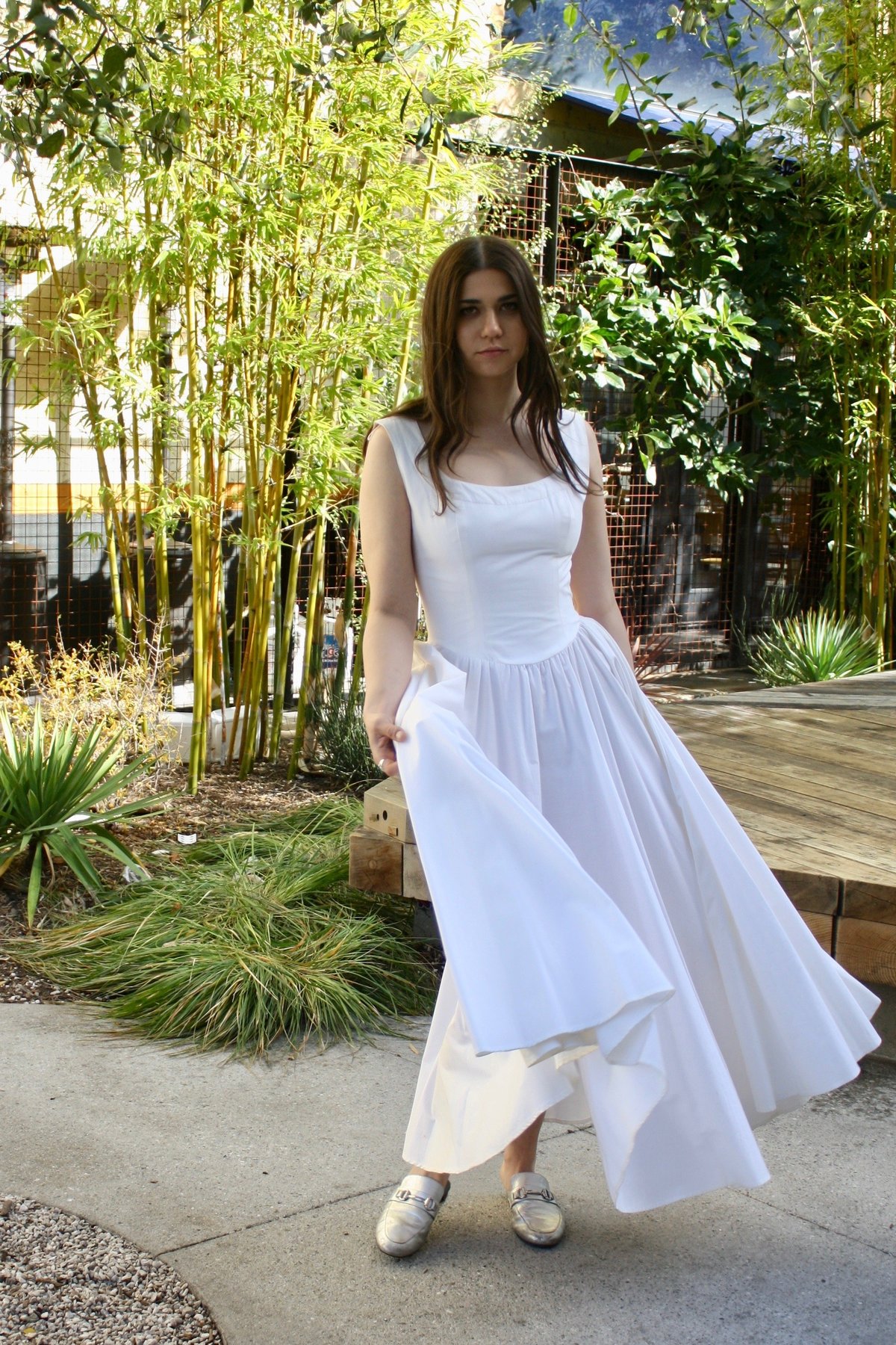 Vintage Bonnie Strauss Laced Back Dress | Garmentory