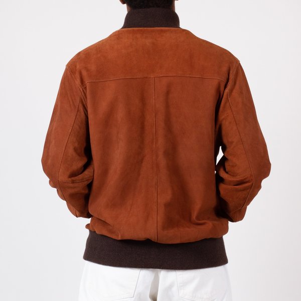 Unis Suede Bomber Jacket - Rust | Garmentory