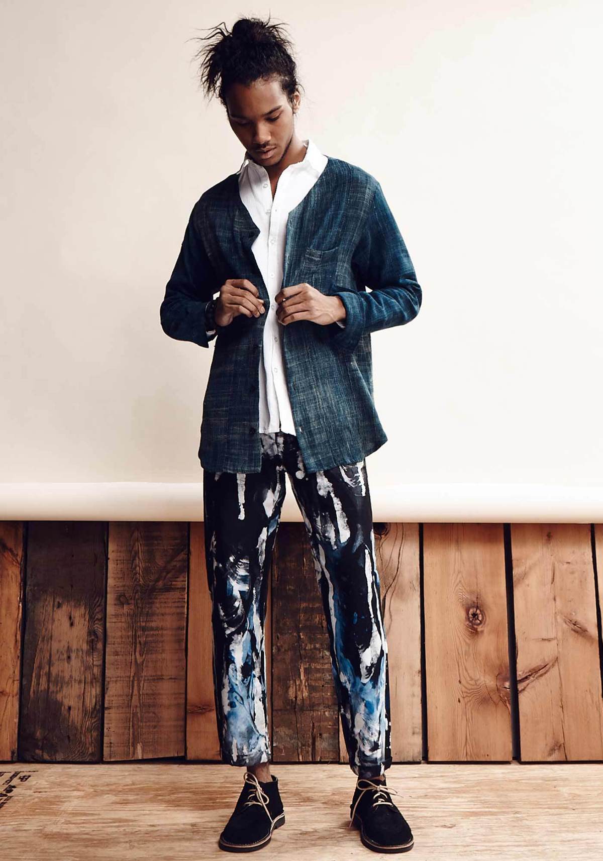 Studio One Eighty Nine Cotton Hand-Batik Andy Pants - Black Xan | Garmentory