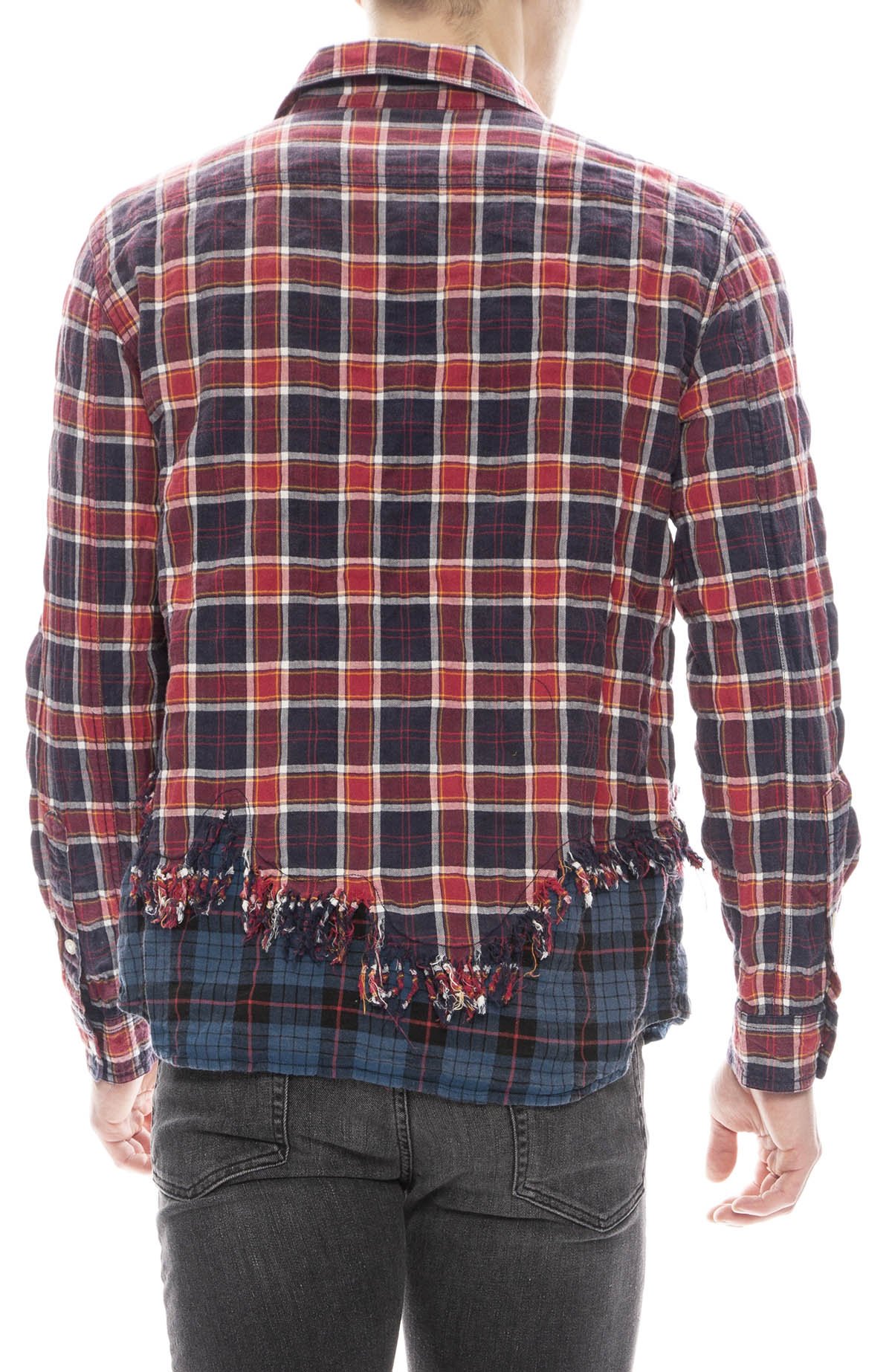 R13 Tattered Hem Shirt - Plaid | Garmentory