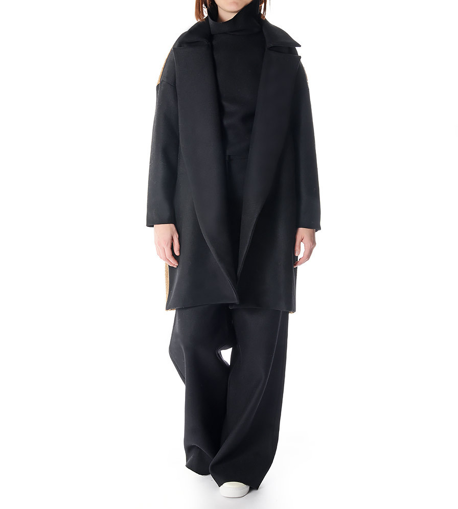 Charlie May Wool/Felt Drop Shoulder Coat | Garmentory