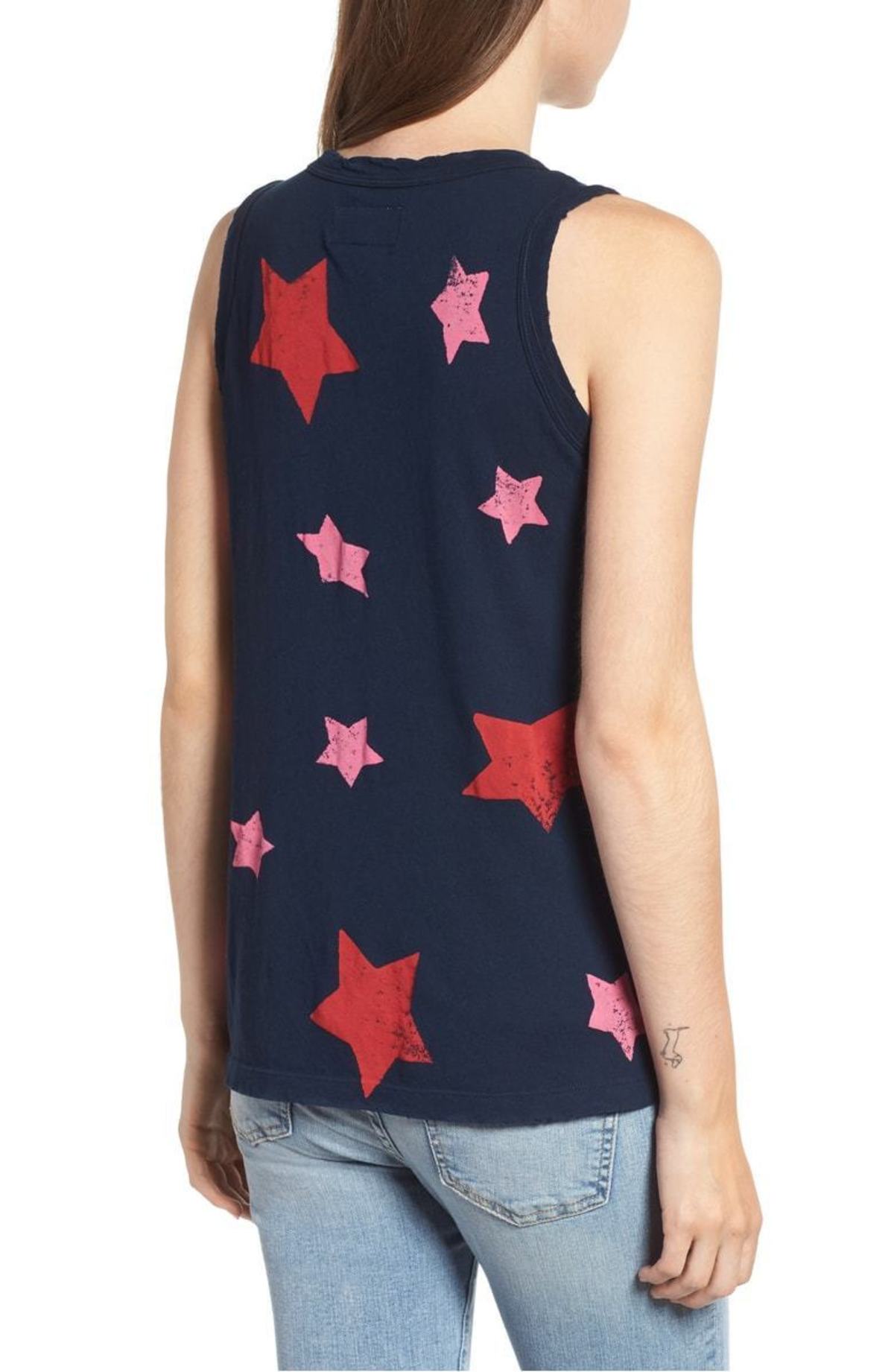 Current/Elliott The Easy Muscle Tank - Black Iris | Garmentory