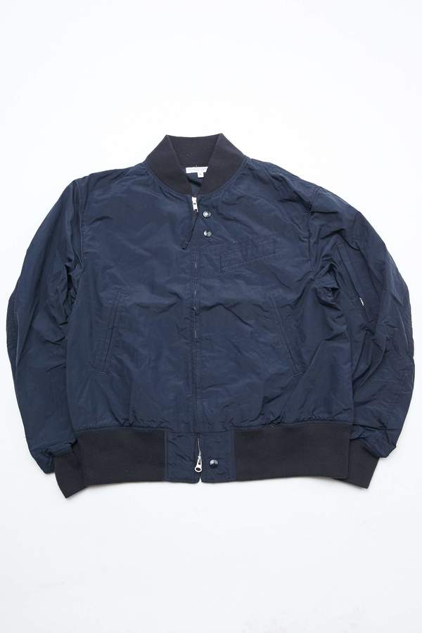Engineered Garments Aviator Acrylic Coated Nylon Taffeta Jacket - Navy ...