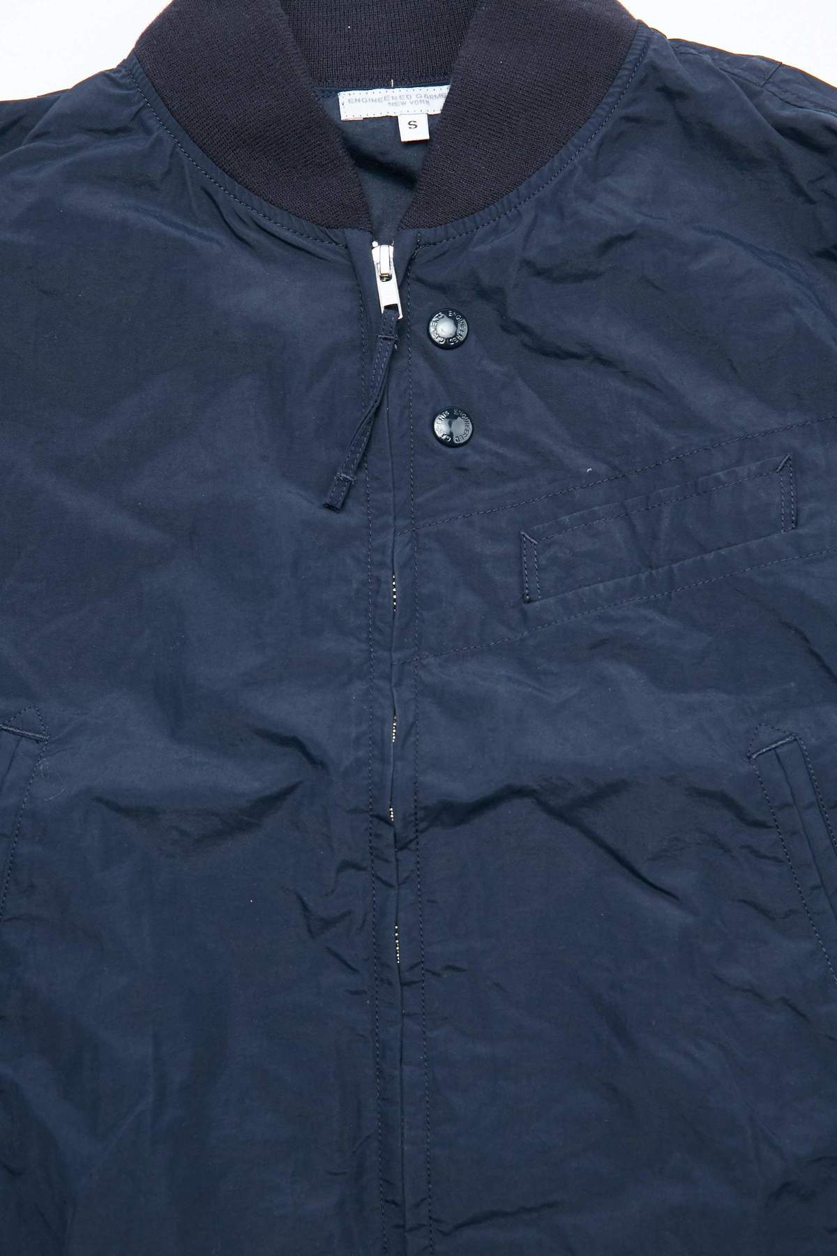 Engineered Garments Aviator Acrylic Coated Nylon Taffeta Jacket - Navy ...