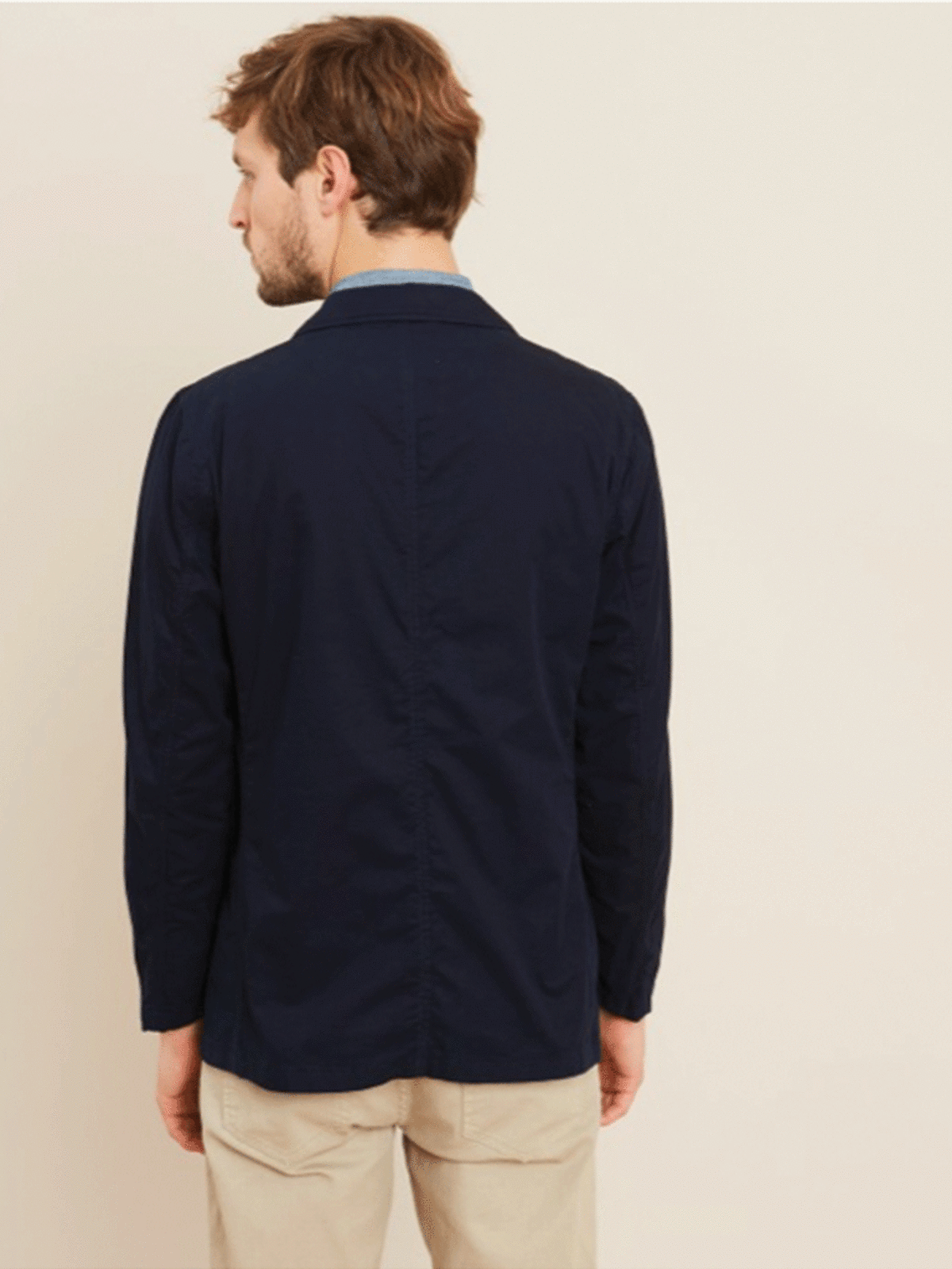 Hartford Cotton Job Jacket - Navy | Garmentory
