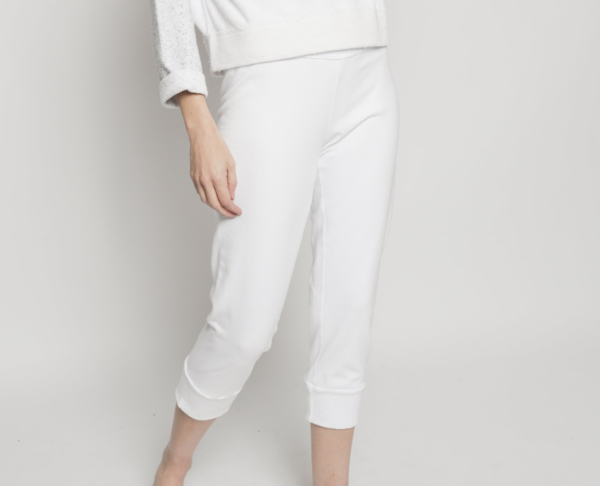 Christina Lehr Patch Easy Rider Pant - White | Garmentory