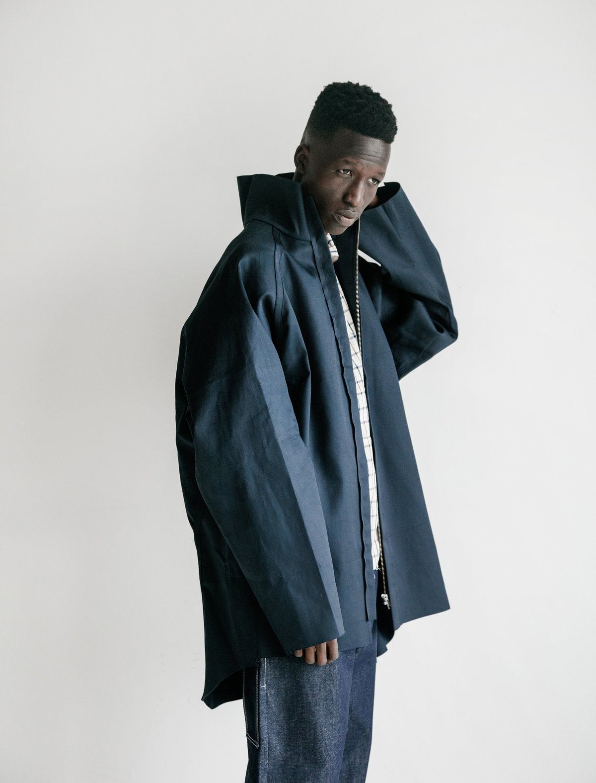Camiel Fortgens Rubberized Football Coat - Mackintosh Blue | Garmentory