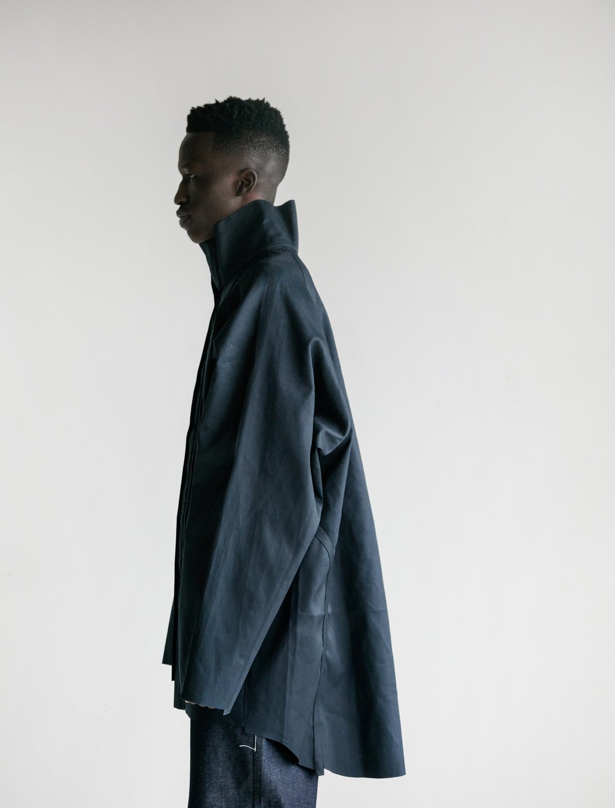 Camiel Fortgens Rubberized Football Coat - Mackintosh Blue | Garmentory