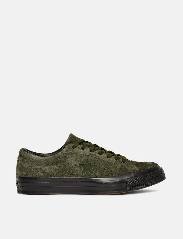 Converse One Star Ox Low Suede (163812C) - Utility Green | Garmentory