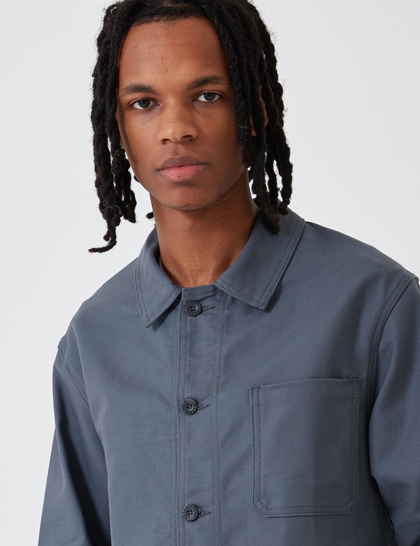Le Laboureur Cotton Work Jacket - Charcoal Grey | Garmentory