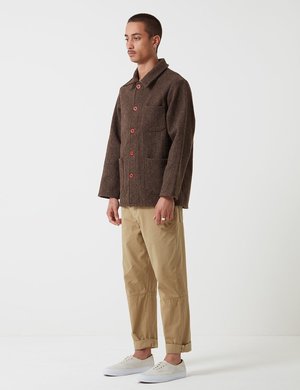Le Laboureur Wool Work Jacket - Brown | Garmentory