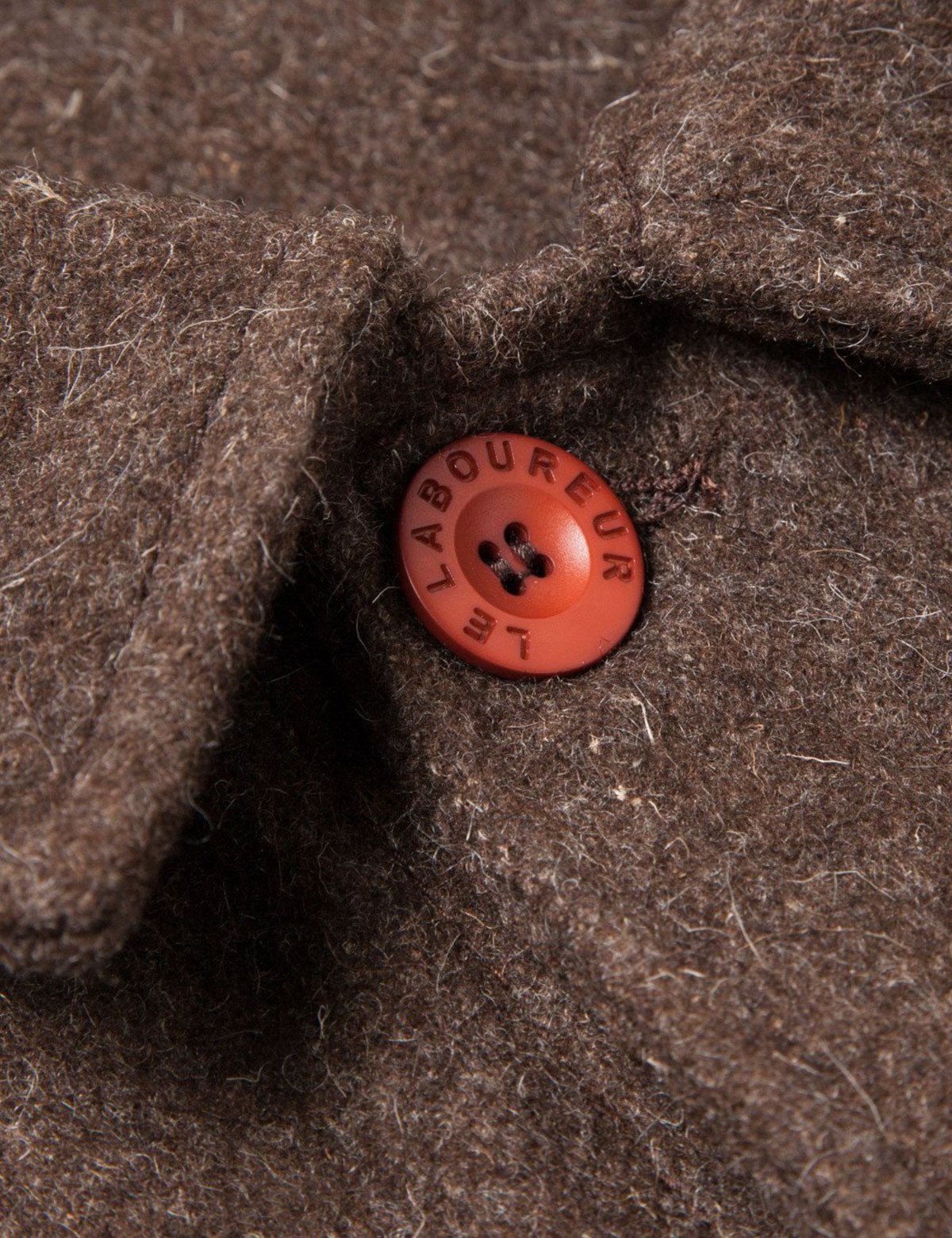 Le Laboureur Wool Work Jacket - Brown | Garmentory