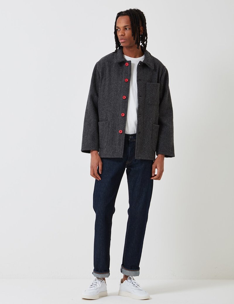 Le Laboureur Wool Work Jacket - Grey | Garmentory