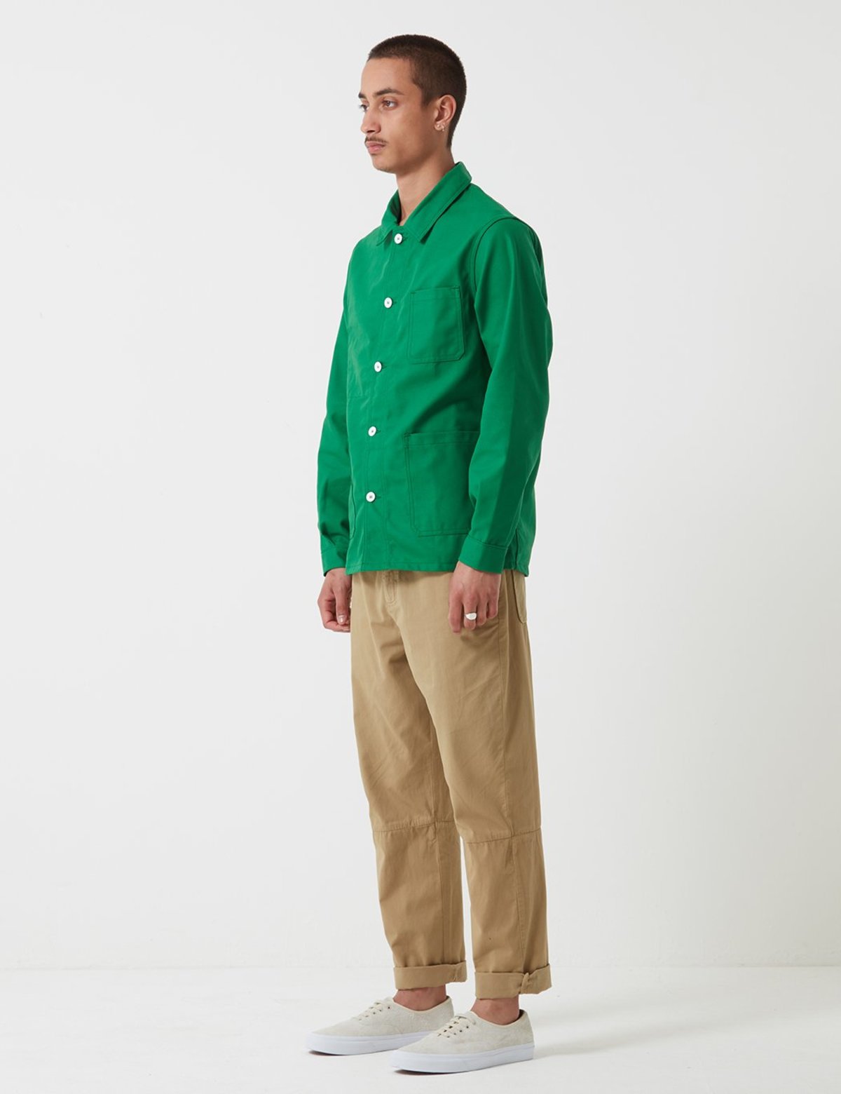 Le Laboureur Polycotton Twill Work Jacket - Meadow Green | Garmentory