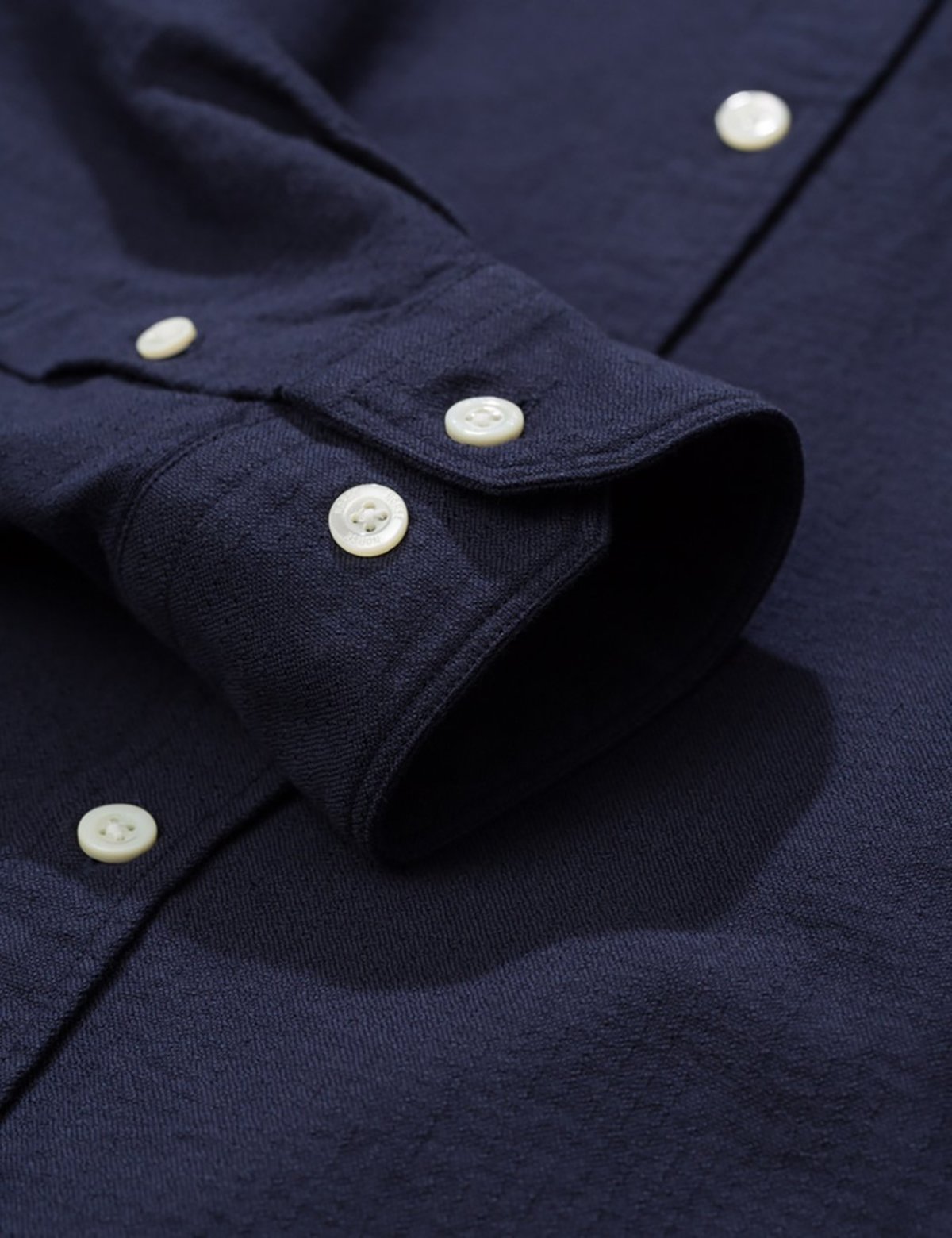 Norse Projects Hans Grandad Ripstop Shirt - Dark Navy Blue | Garmentory