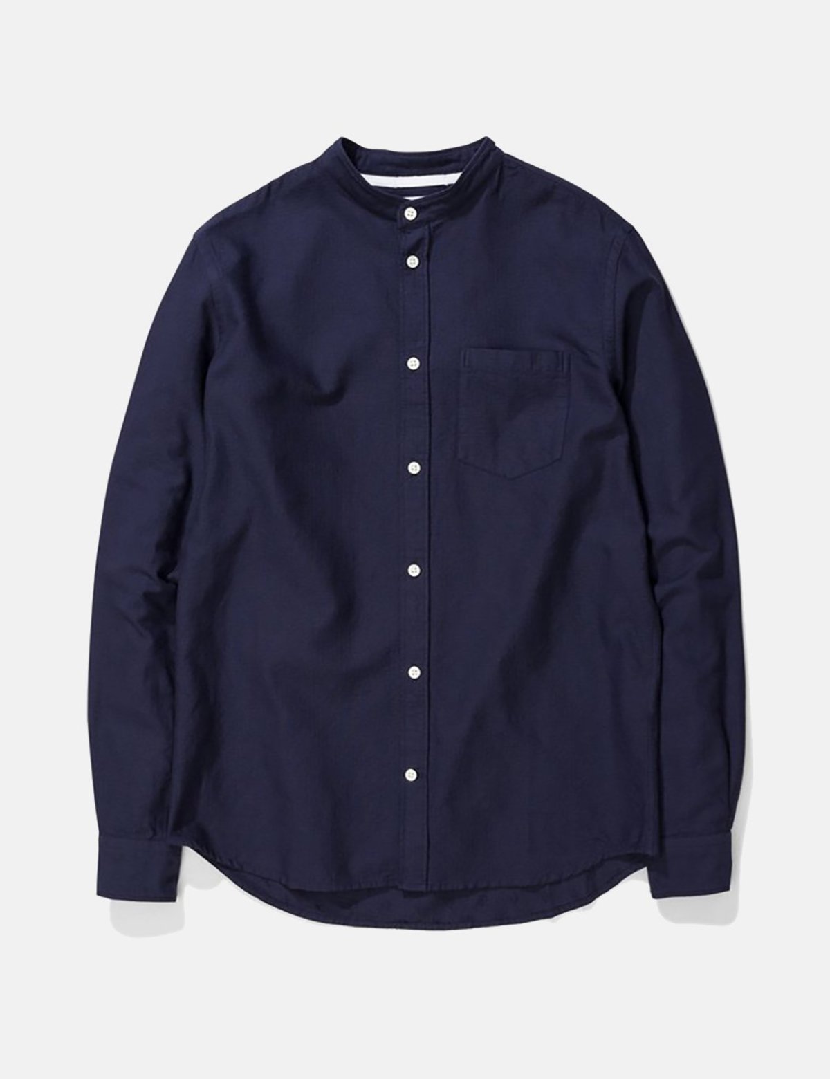 Norse Projects Hans Grandad Ripstop Shirt - Dark Navy Blue | Garmentory