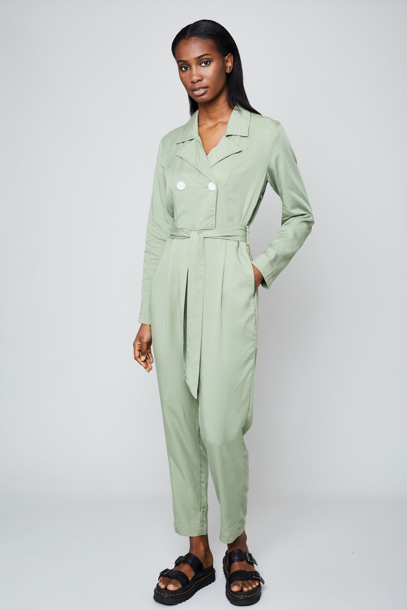 Native Youth The Serena Jumpsuit - Sage | Garmentory