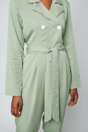 Native Youth The Serena Jumpsuit - Sage | Garmentory