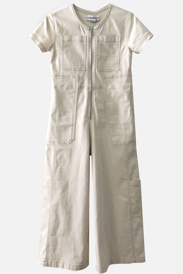 L.F.Markey Felix Boilersuit - Ecru | Garmentory