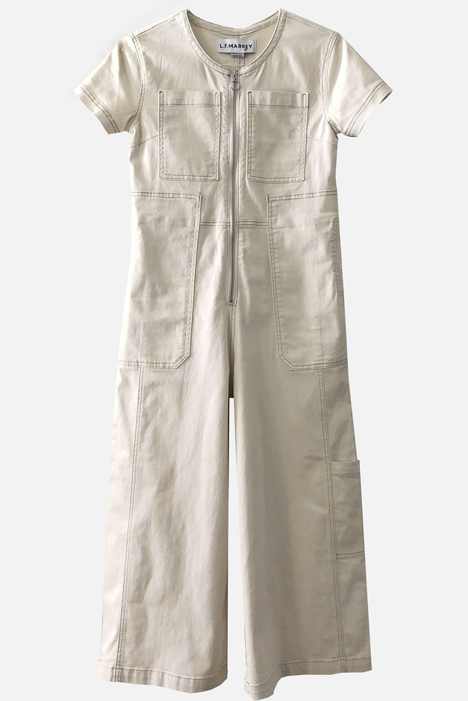 L.F.Markey Felix Boilersuit - Ecru | Garmentory