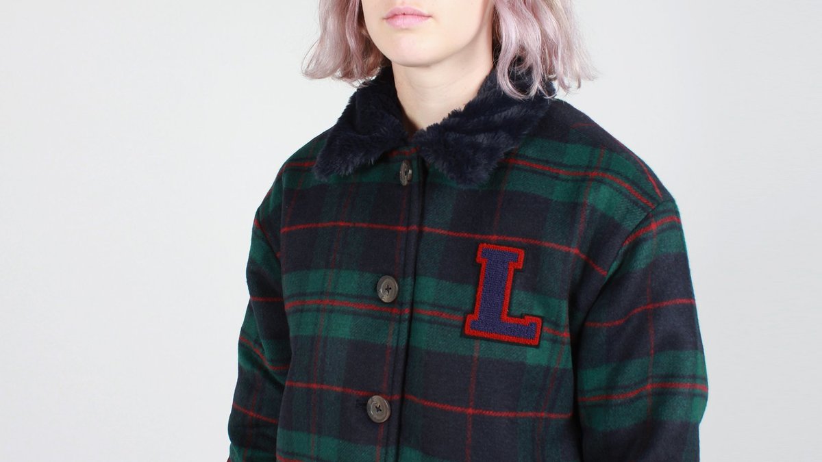 Lazy Oaf Check Varsity Jacket - Multi | Garmentory