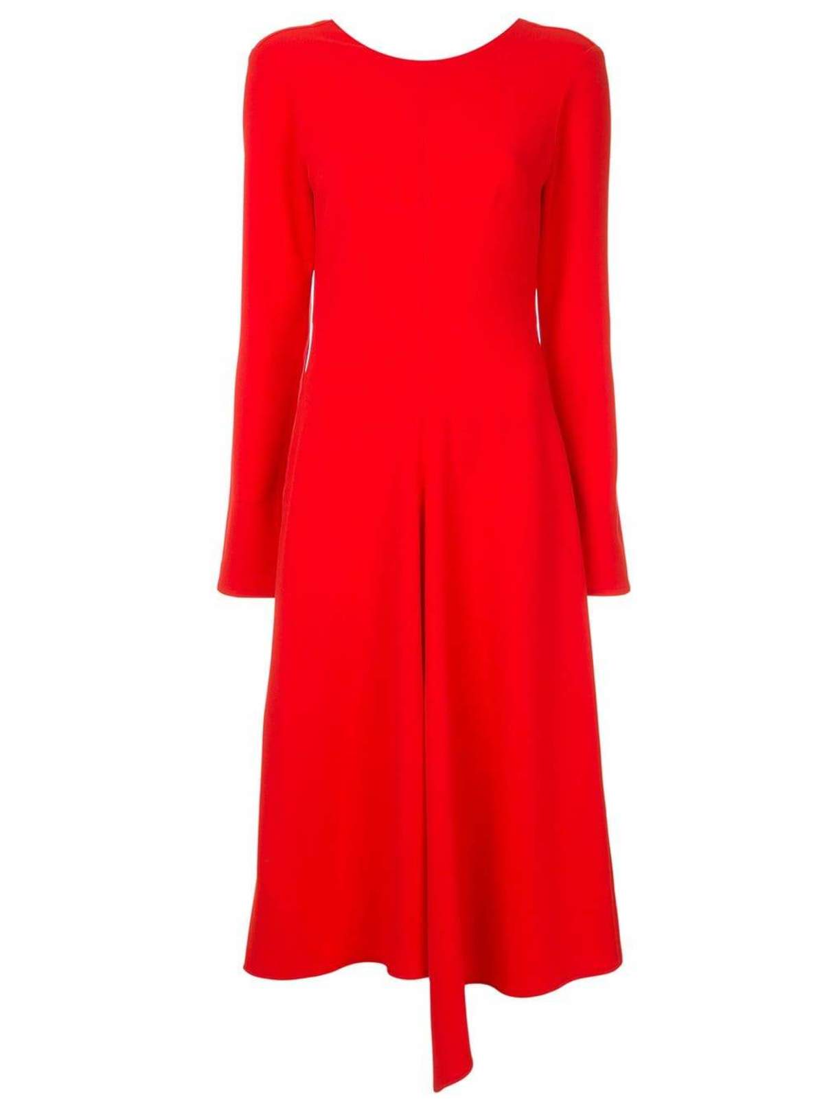 Tibi TRIACETATE DRESS W/ V BACK - red | Garmentory
