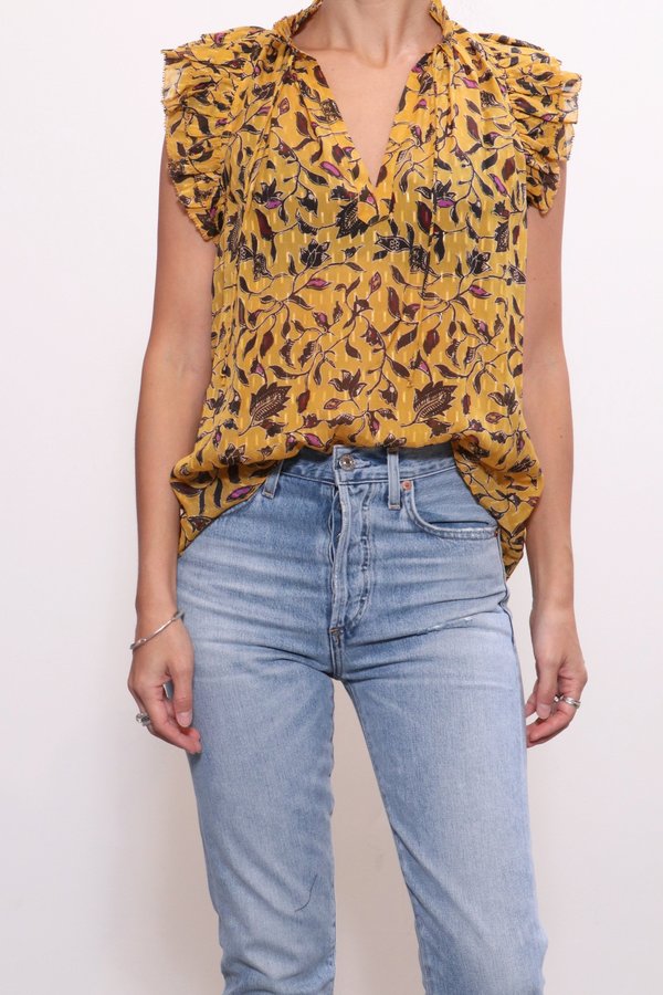 Ulla Johnson Shona Top - Amber | Garmentory