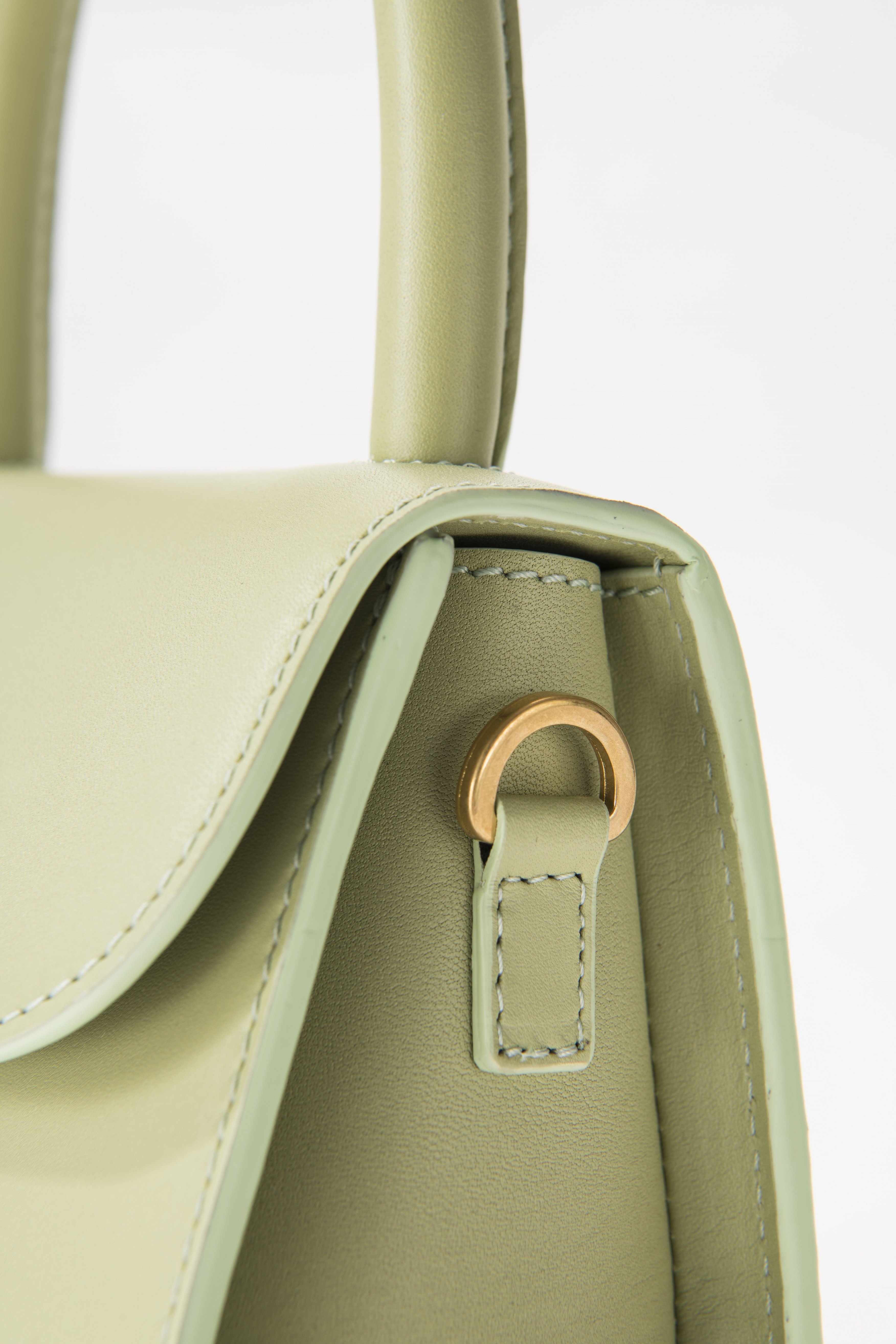 BY FAR Mini - Sage Green Leather | Garmentory