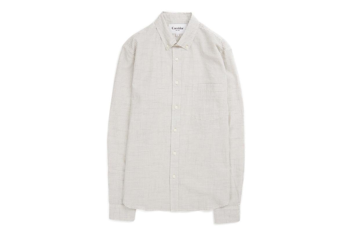 Corridor Tattersal Check - Natural/Navy | Garmentory