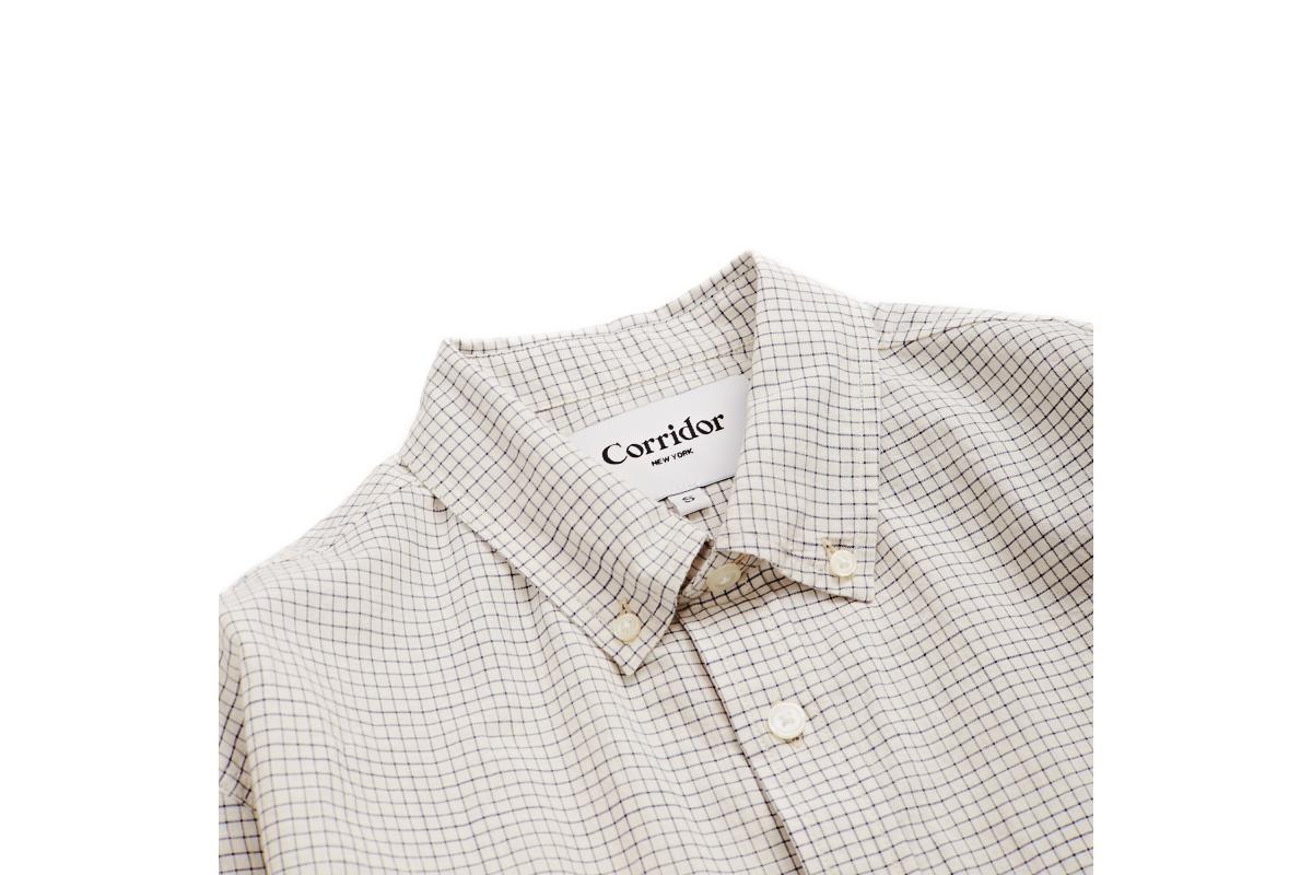 Corridor Tattersal Check - Natural/Navy | Garmentory