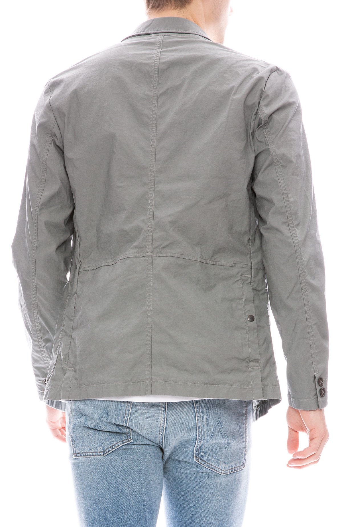 Relwen Utility Trap Blazer - Dark Cement | Garmentory