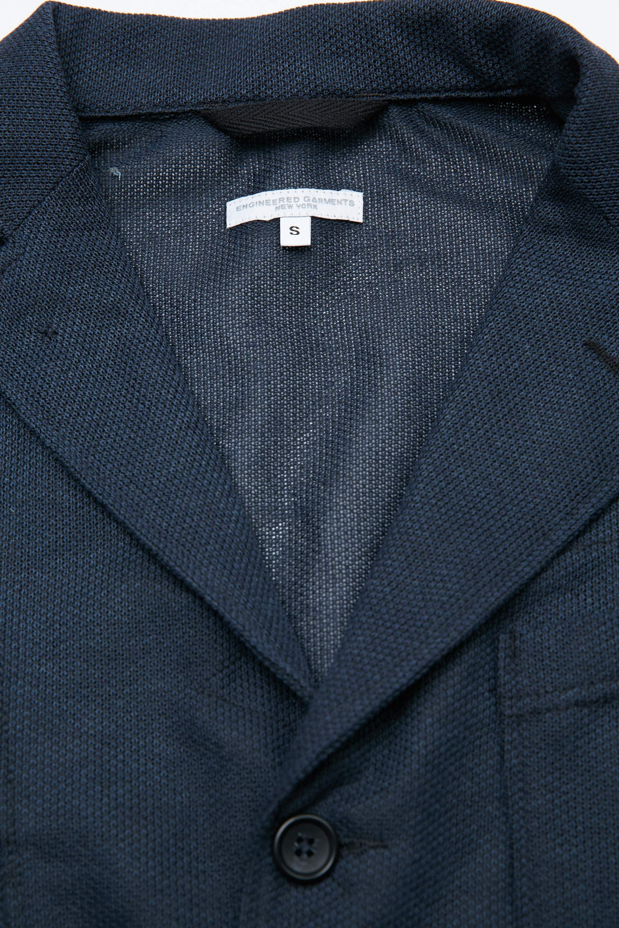 Engineered Garments Knit Mesh Jacket - Navy | Garmentory