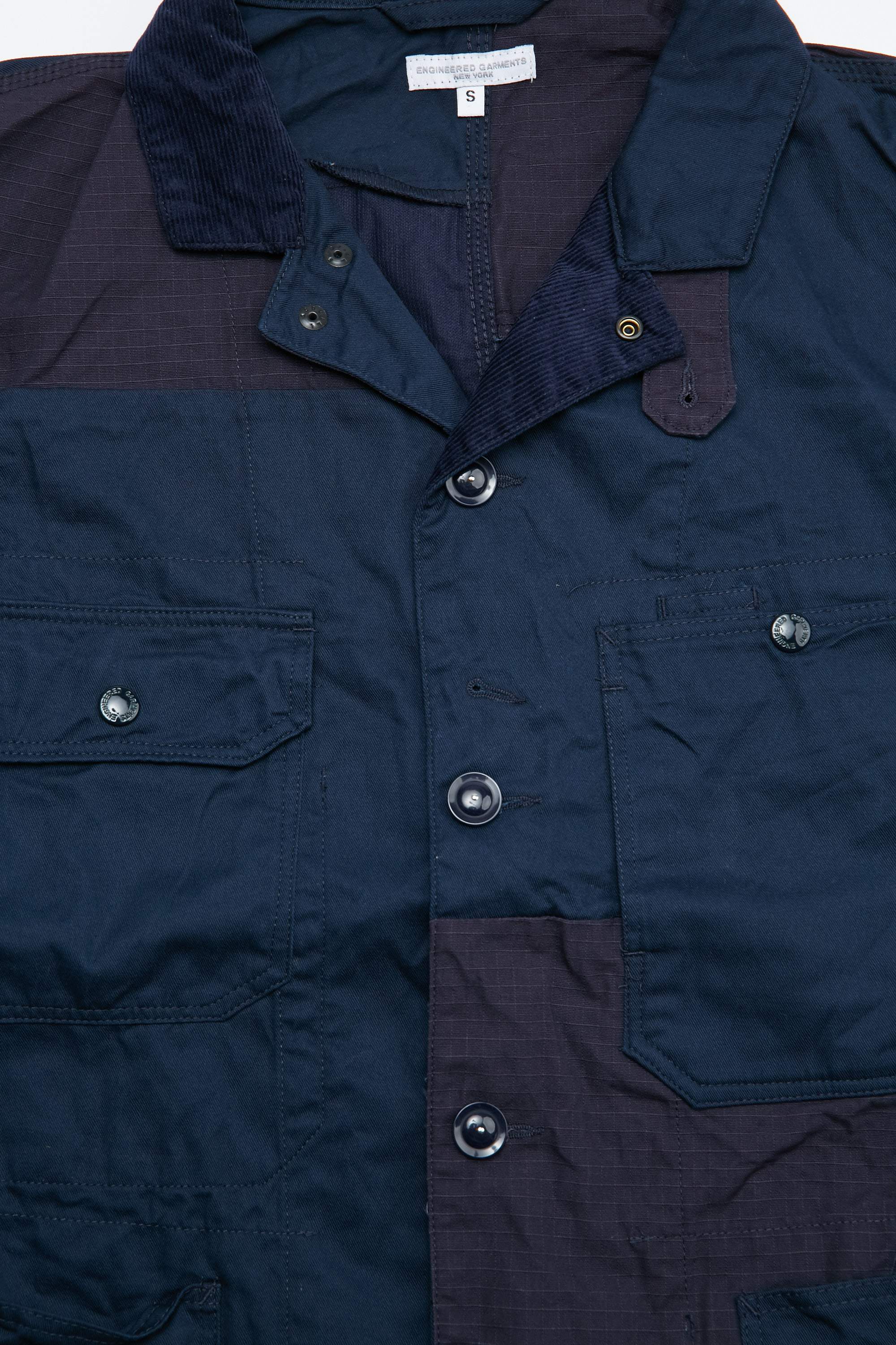 Engineered Garments 6.5oz Flat Twill Logger Jacket - Navy | Garmentory