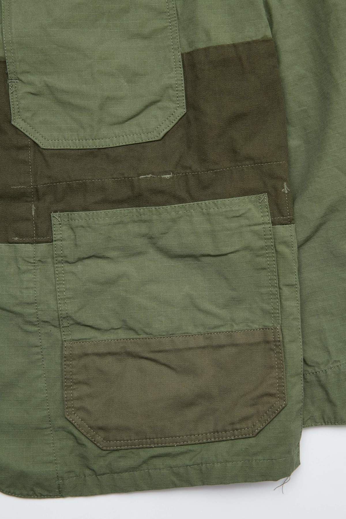 Engineered Garments Ripstop Cotton Logger Jacket - Olive | Garmentory