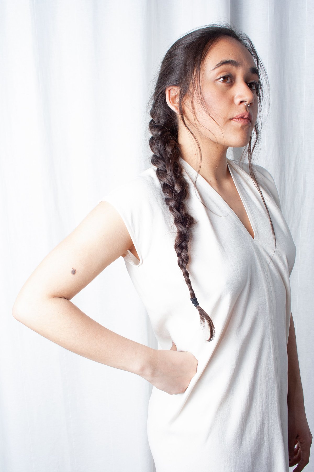 Miranda Bennett Rayon Everyday Dress (PETITE EXCLUSIVE) - Palo Santo | Garmentory