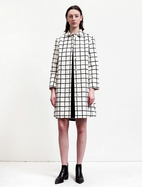 Marimekko Grid Print Coat | Garmentory