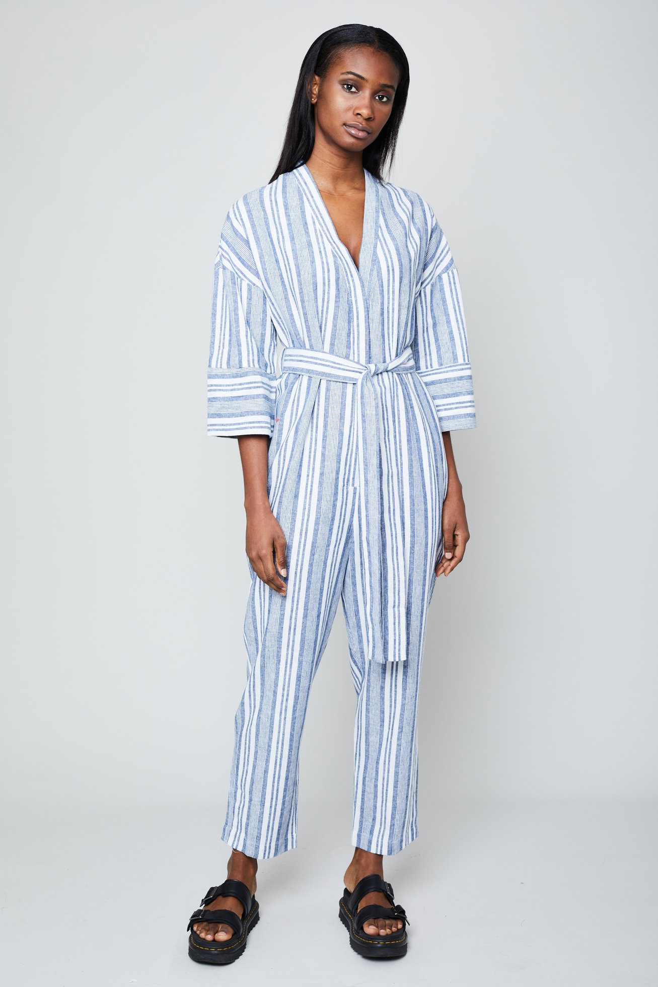 Native Youth THE SHEMIAH JUMPSUIT - BLUE | Garmentory